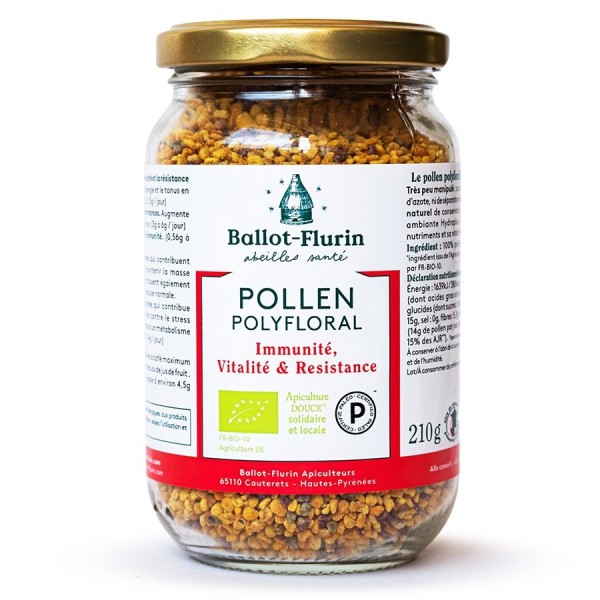Pollen polyfloral dynamisé Bio
